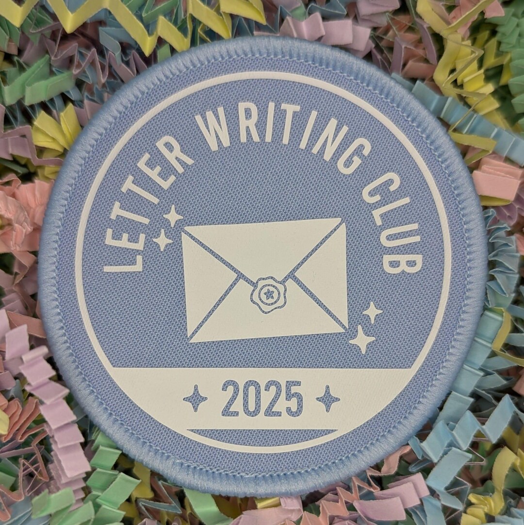 Letter Writing Club 2025 Badge/patch - Etsy UK
