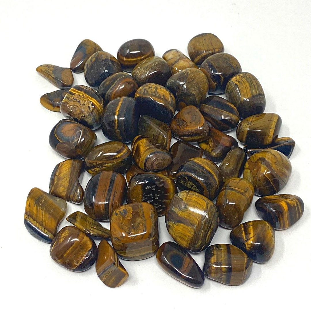 Tiger Eye Tumbled Stone: Protection, Good Luck, Comforting Crystal ...