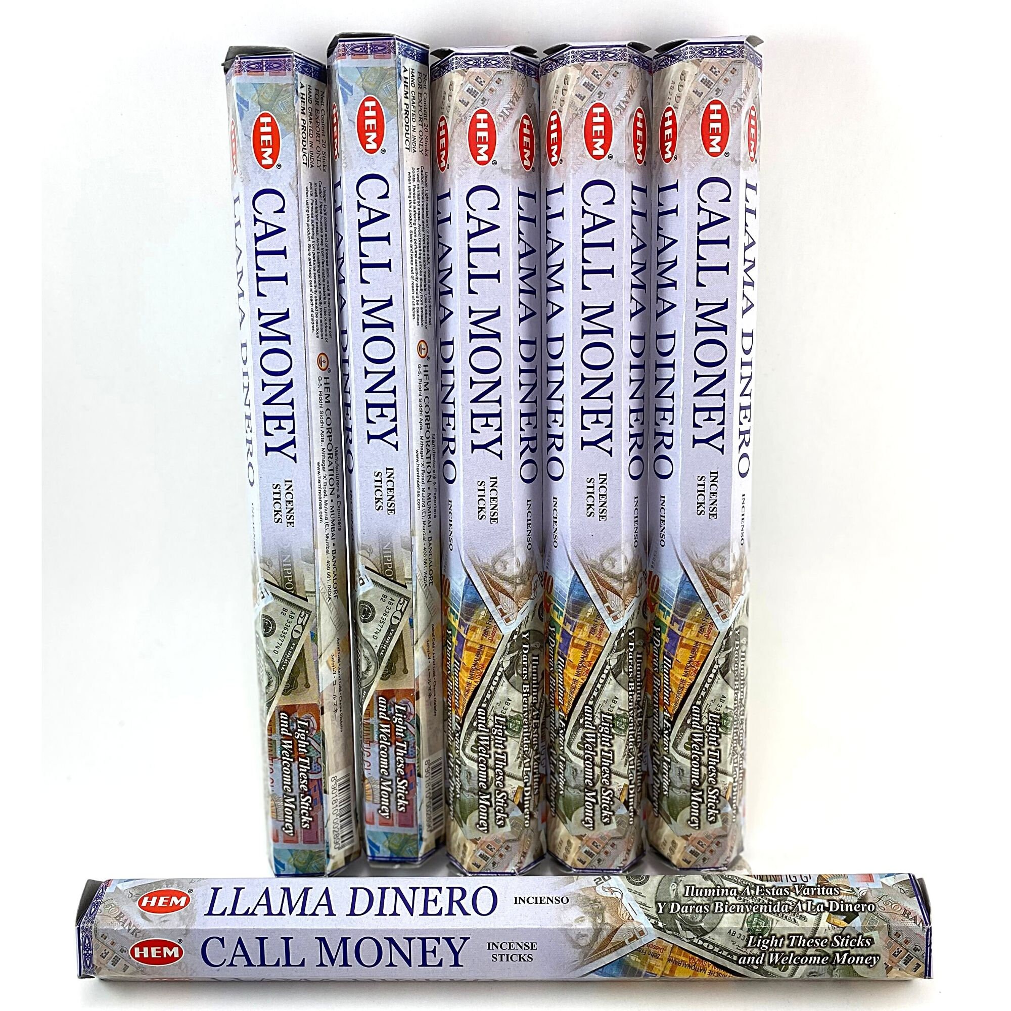 Call Money Incense Sticks: Attract Good Luck & Abundance, Aromatherapy ...