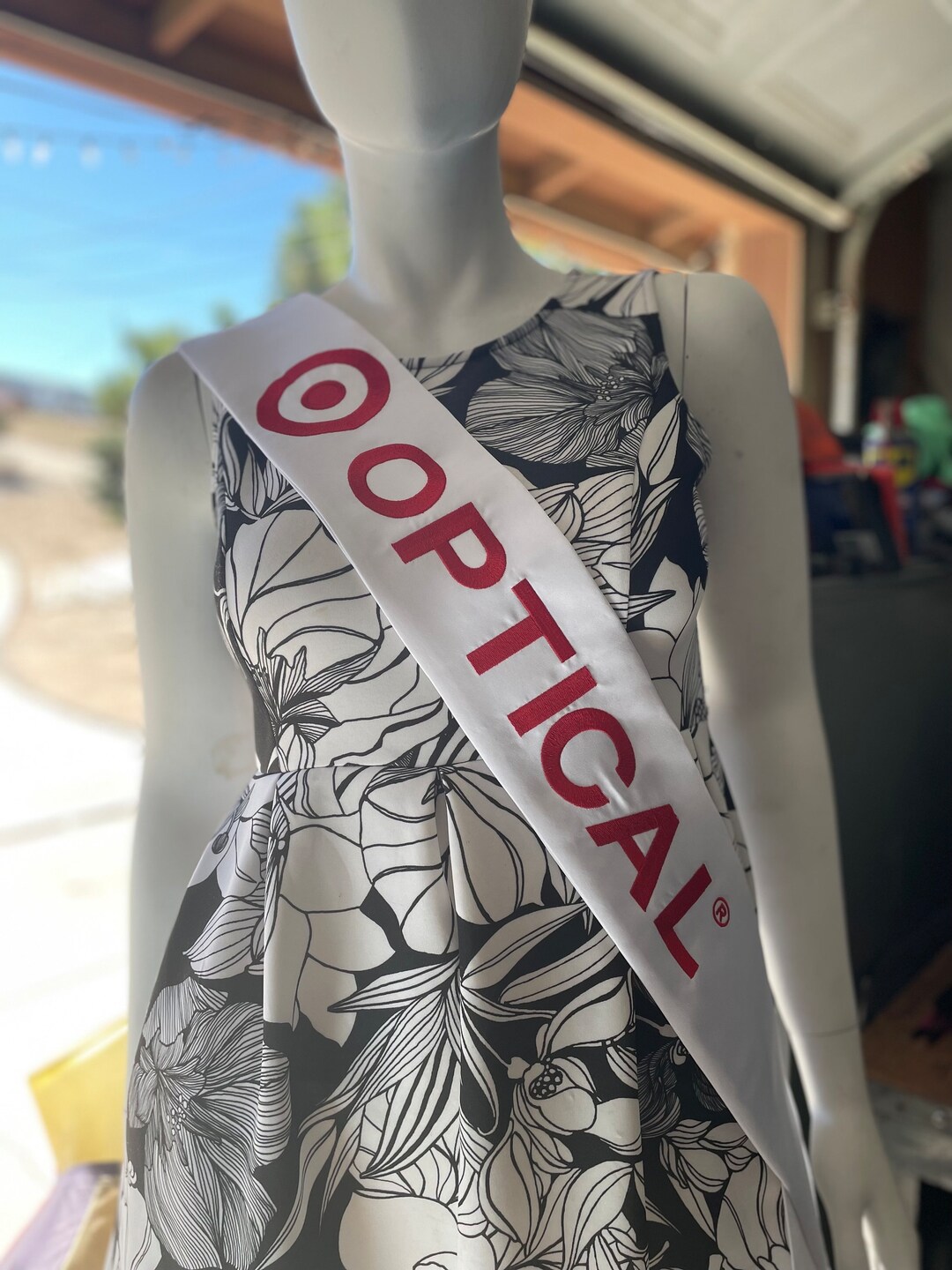 Sash With Custom Brand Name Title With or Without Faux Silver ...