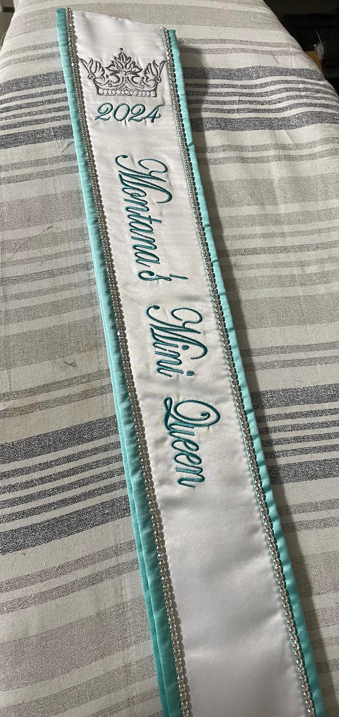 Pageant Sashes With Sewn on Crystal Rhinestone’s / Heavyweight Satin - Etsy