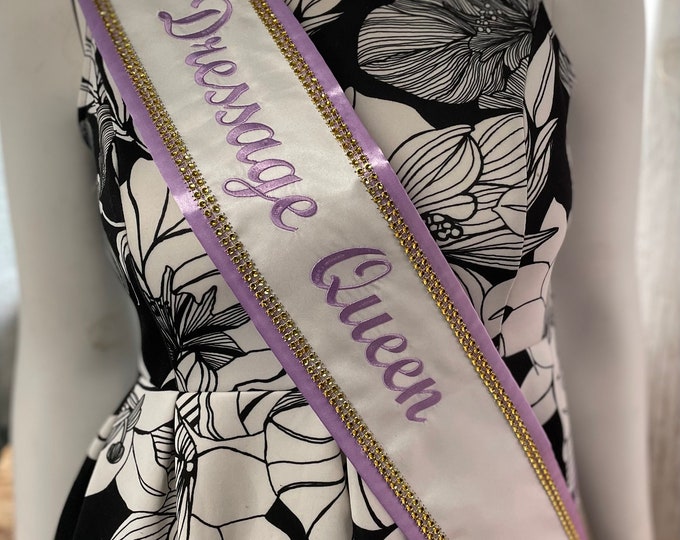 Pageant Sashes With Gold Faux Rhinestones /heavyweight Satin - Etsy