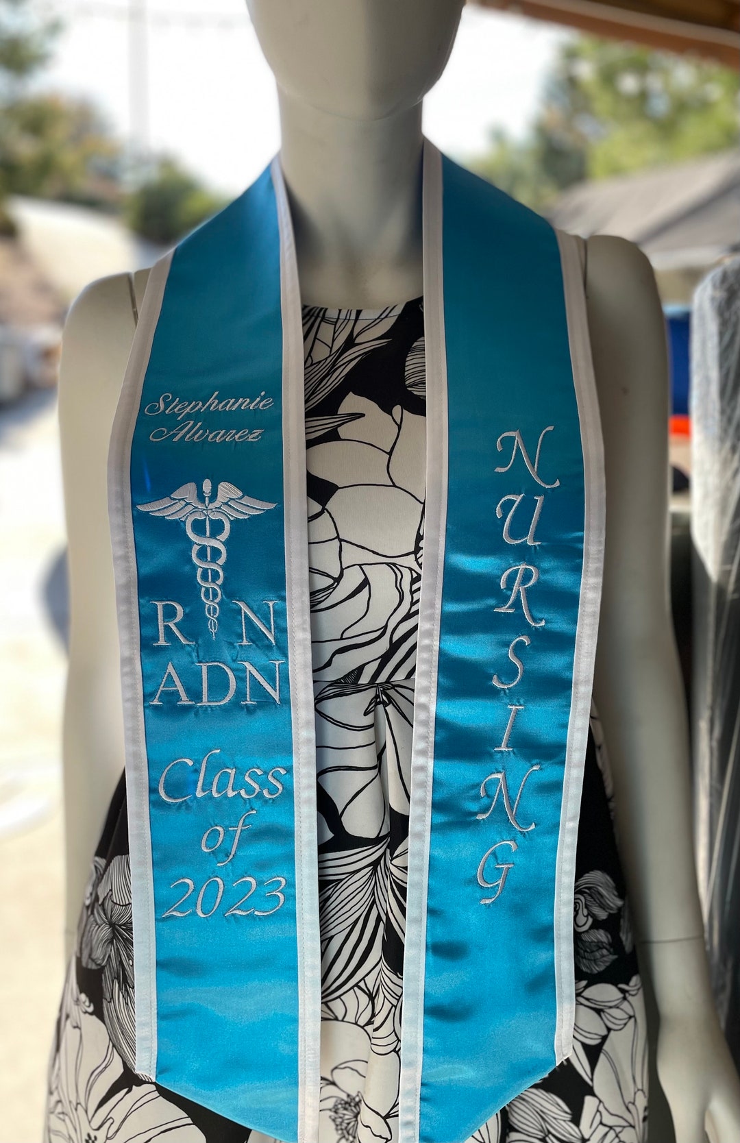 RN-ADN NURSING Personalized Embroidered Graduation Stole - Etsy
