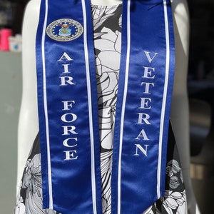 Air Force Veteran Graduation Stole - Etsy