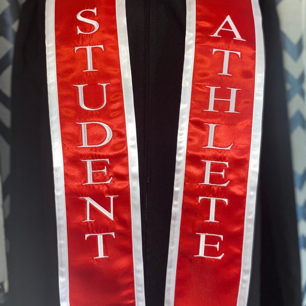 Graduation Stoles Student Athlete - Etsy