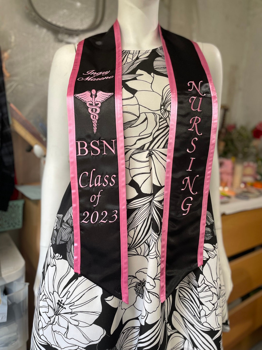 Nursing BSN Personalized Embroidery Graduation Stole - Etsy