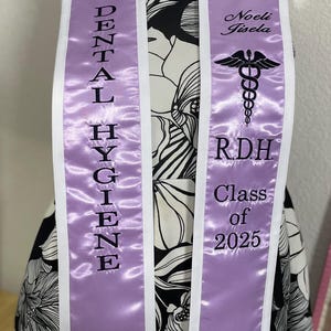 Dental Hygiene Personalized Embroidery Graduation Stole - Etsy