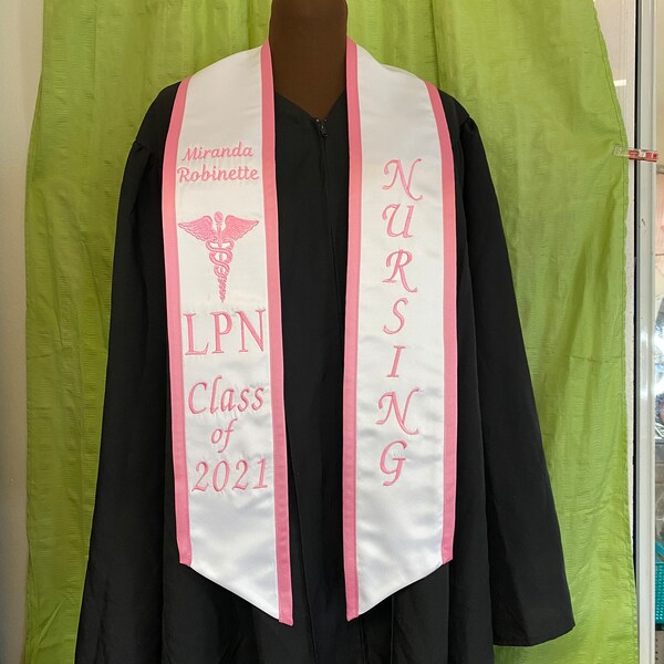 Nursing Graduation Stoles - Etsy