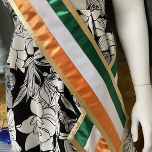 Tri Color Sash Personalized With Border & Double Satin Material - Etsy