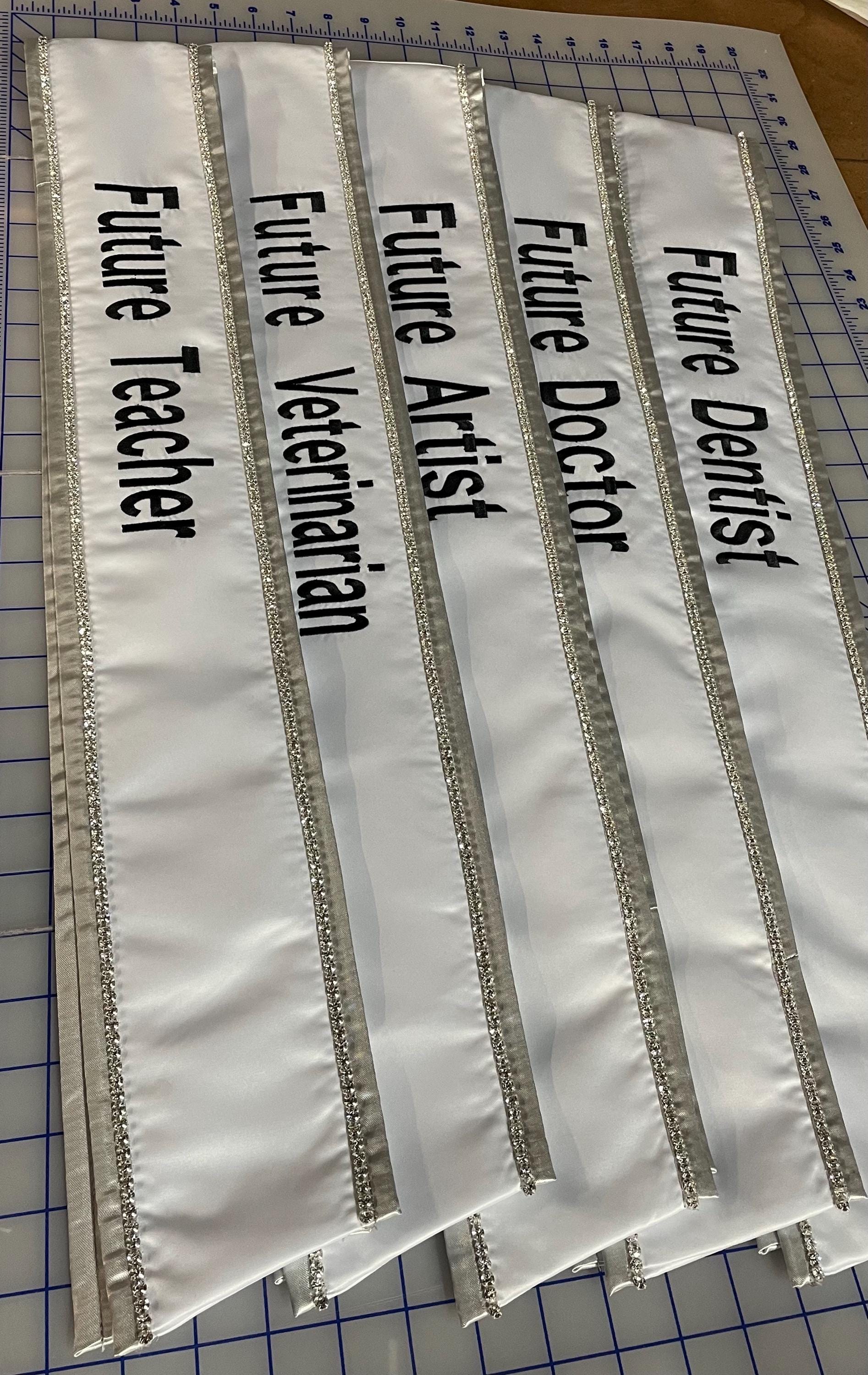 Pageant Sashes With Rhinestone’s / Heavyweight Satin - Etsy