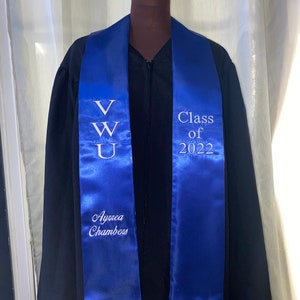 Traditional Pointed Graduation Stole - Etsy