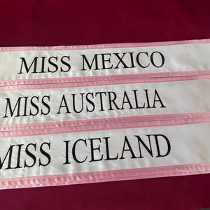 Custom Personalized Embroidered Sash Bridal - Etsy