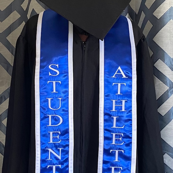 Graduation Personalized Custom Stole Student Athlete - Etsy