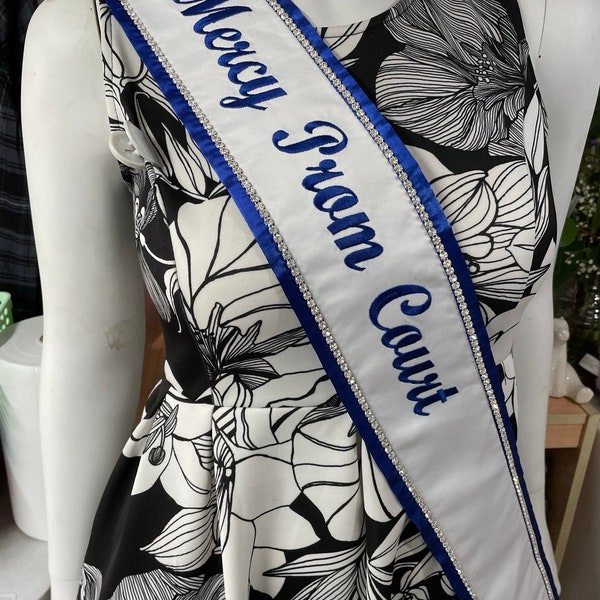 Rhinestone Sash - Etsy