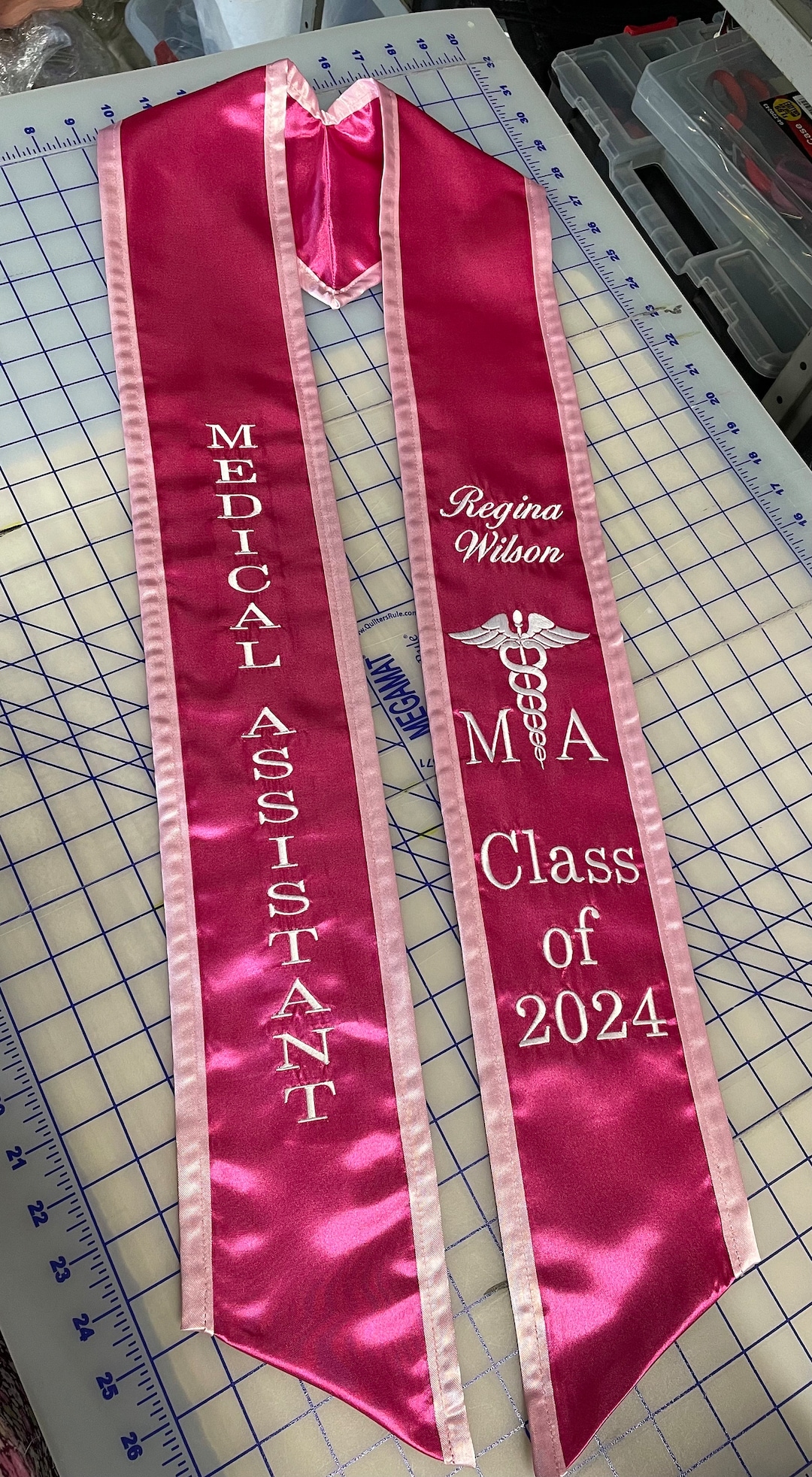 Medical Assistant Grad Stole - Etsy