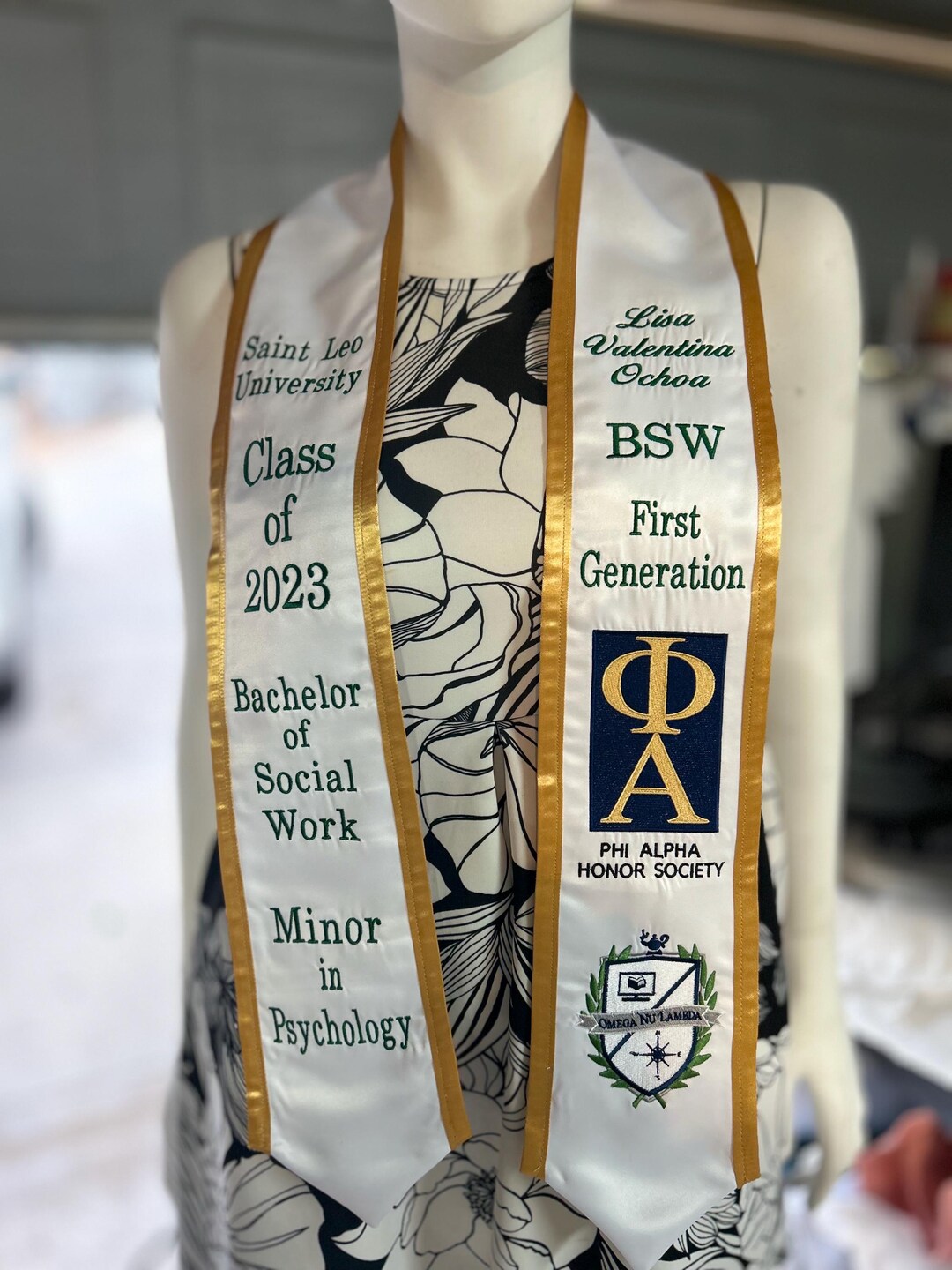 Custom Graduation Stole “create Your Own” - Etsy