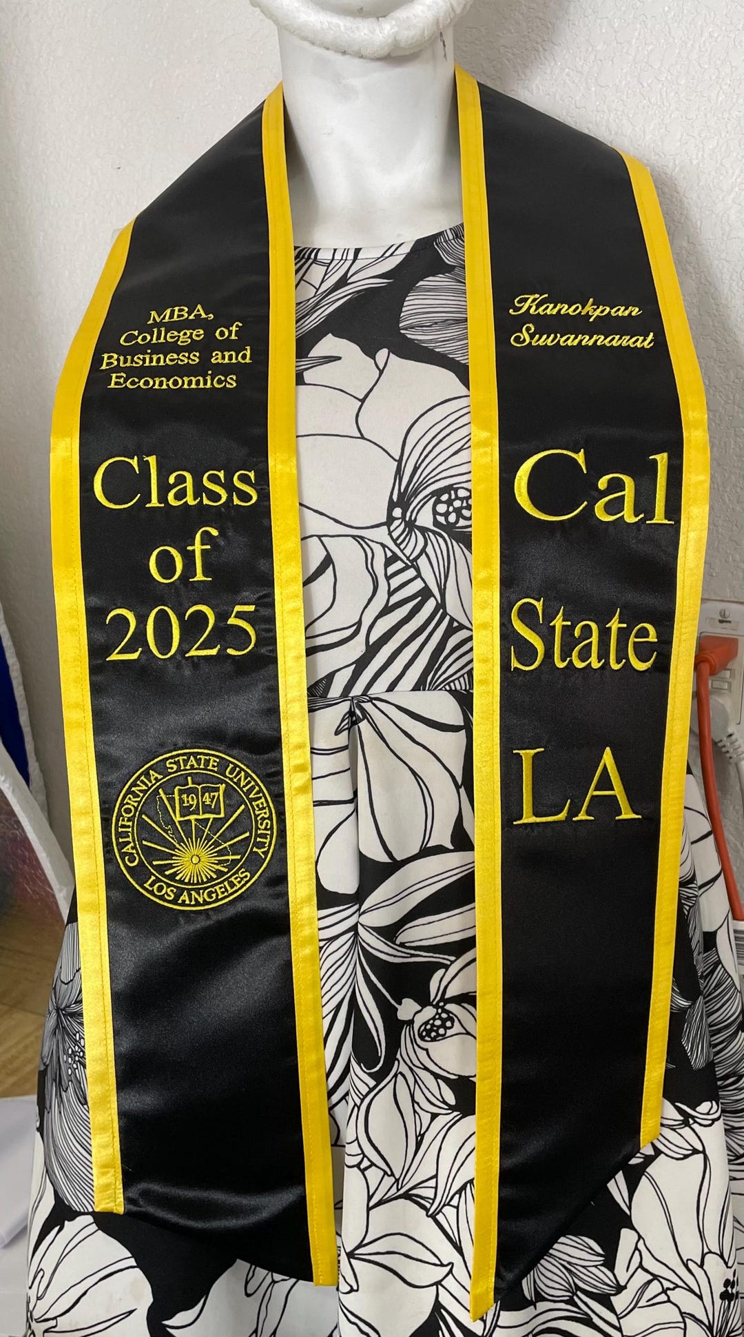 Cal State LA Personalized Graduation Stole - Etsy