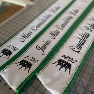 Pageant Sashes With Rhinestone’s / Heavyweight Satin - Etsy