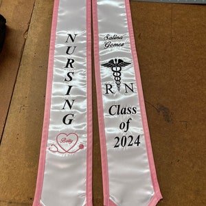 NURSING RN Graduation Stole - Etsy