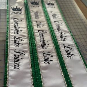 Pageant Sashes With Rhinestone’s / Heavyweight Satin - Etsy