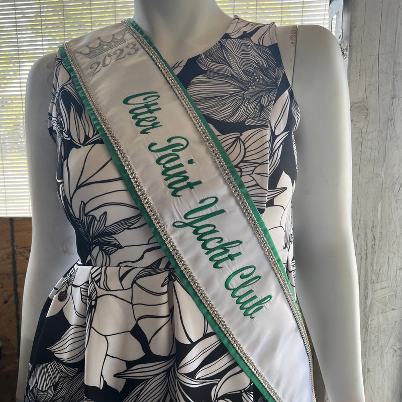 Embroidered Sash - Etsy