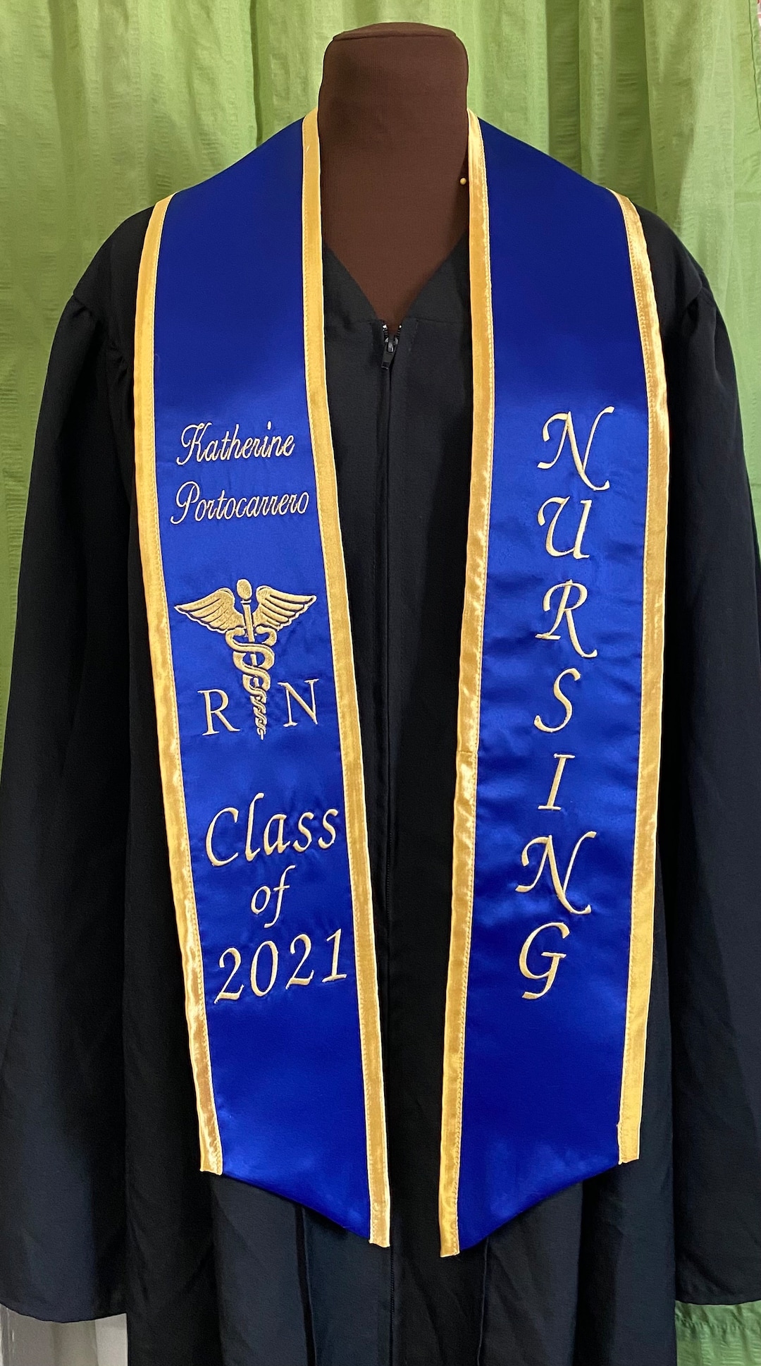 NURSING-RN Personalized Embroidery Graduation Stole - Etsy