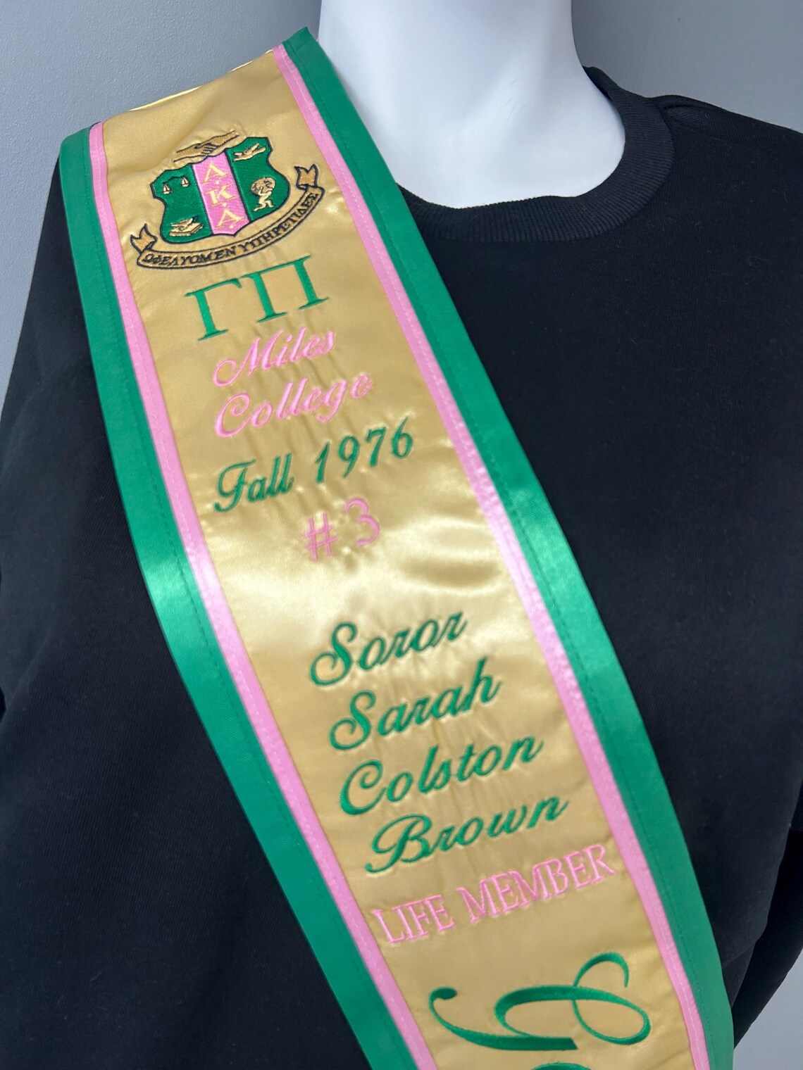 Golden Soror Sash - Etsy