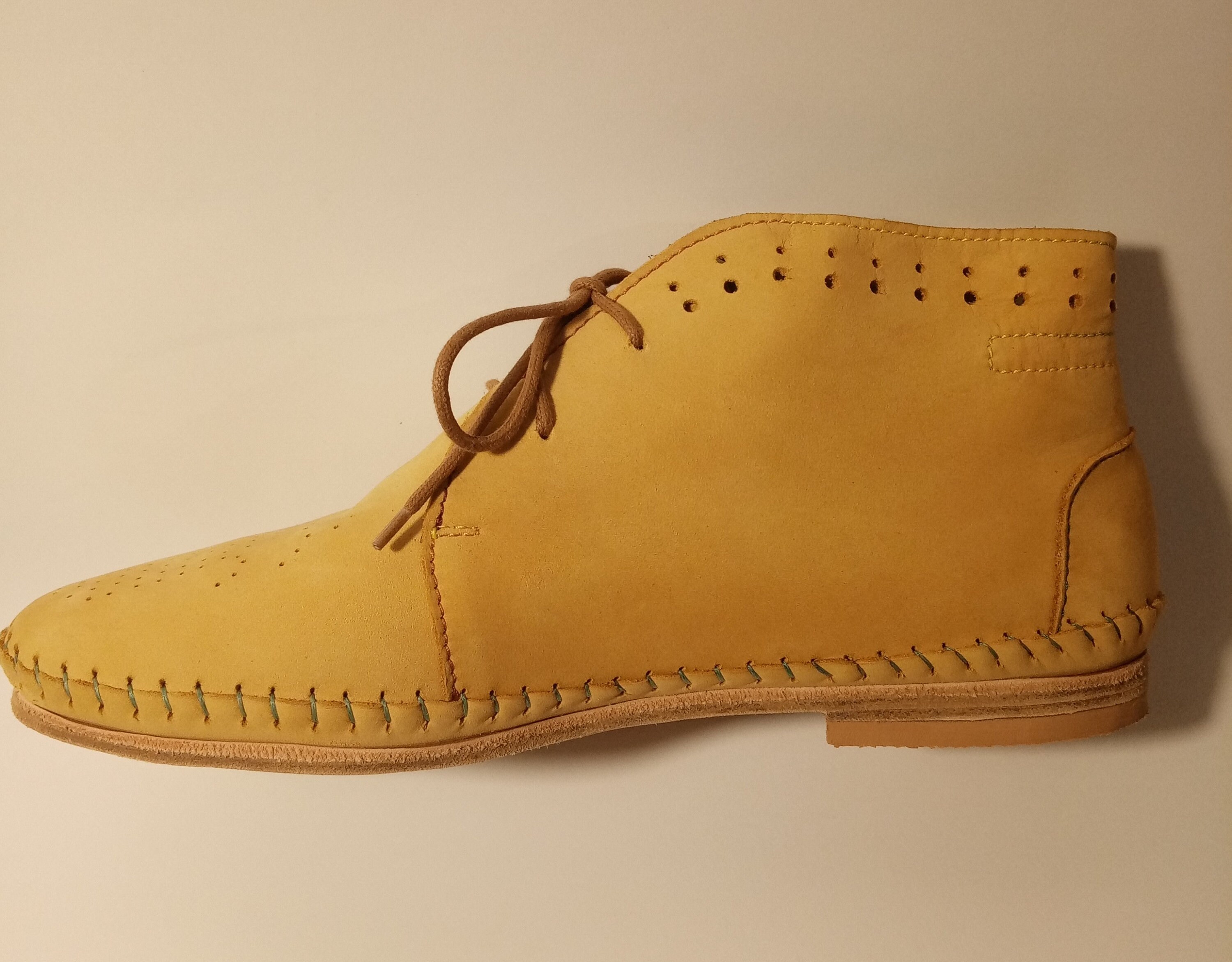 Handmade Leather Moccasin Shoe Loafer Yellow - Etsy