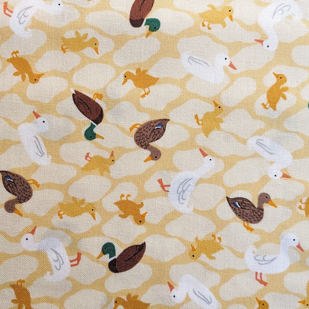 Ducks Ducklings Chicks Cotton Fabric, Lewis and Irene, Material by Fat ...