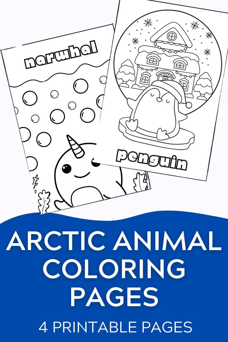 Arctic Animals Coloring Pages for Kids Winter Animals Coloring Pages ...