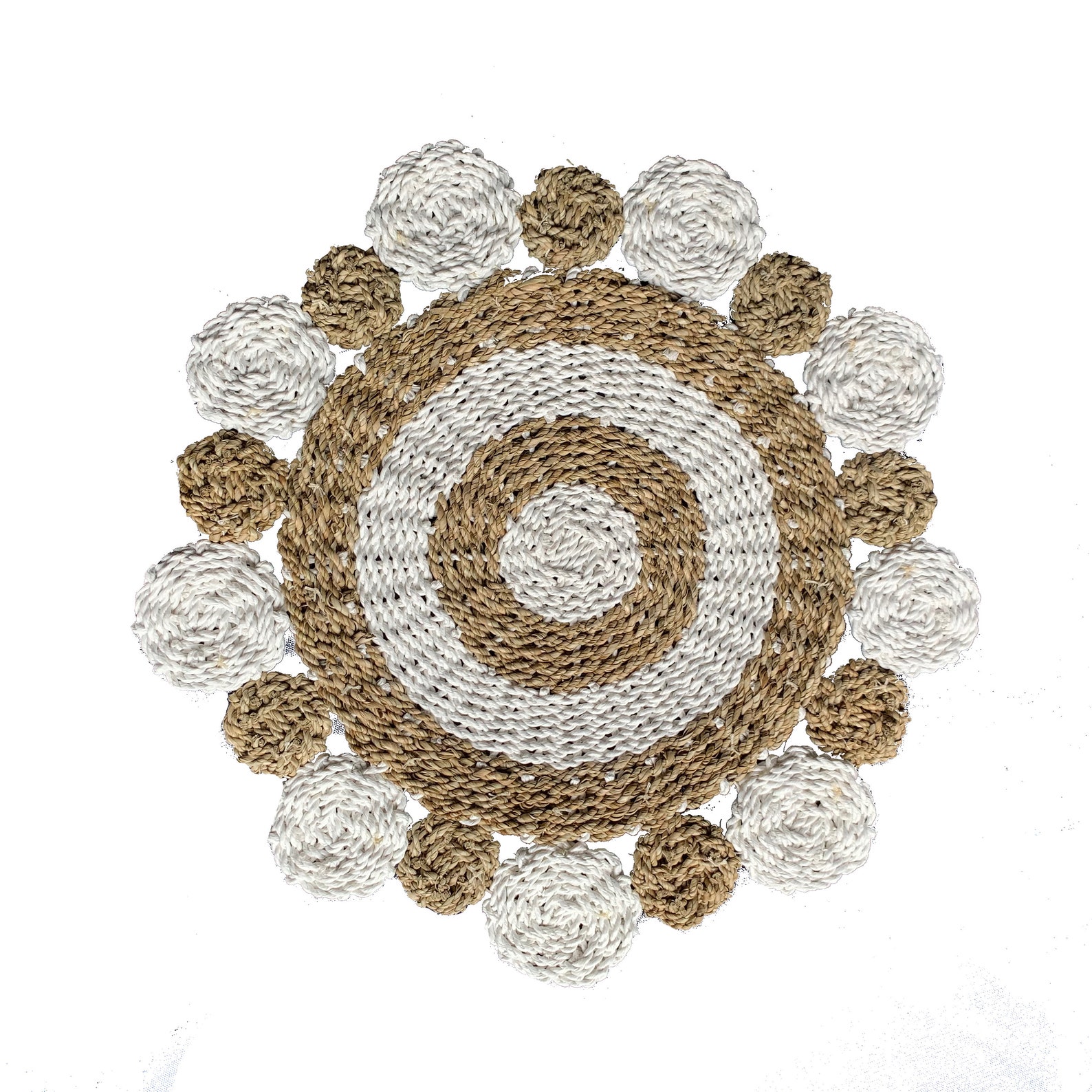 Set of 4 Natural Seagrass Placemats Boho Placemats Fringe | Etsy