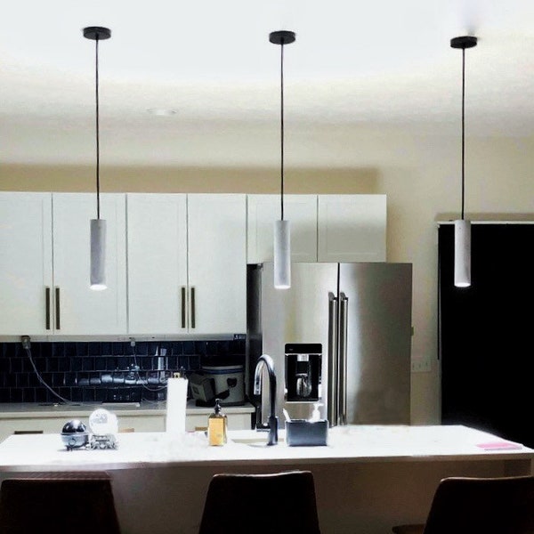 Cylinder Pendant Light - Etsy