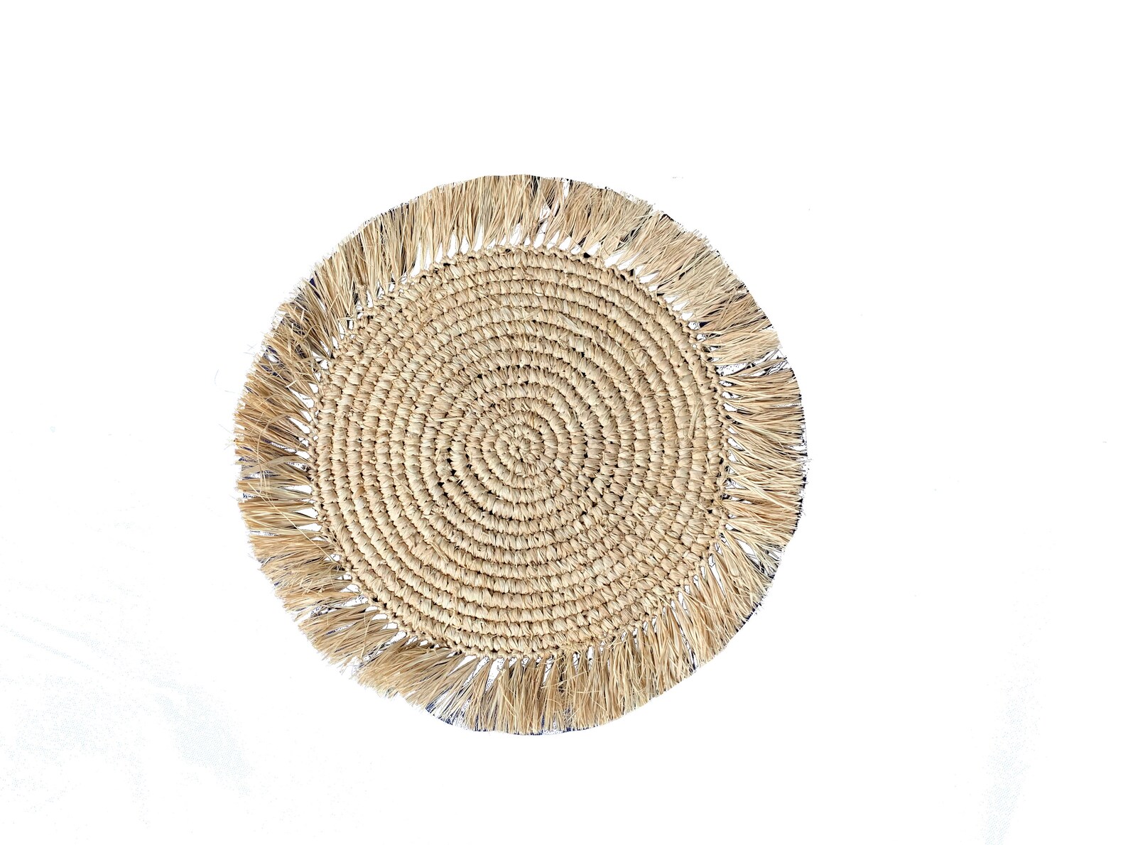 Set of 4 Natural Seagrass Placemats Boho Placemats Fringe | Etsy