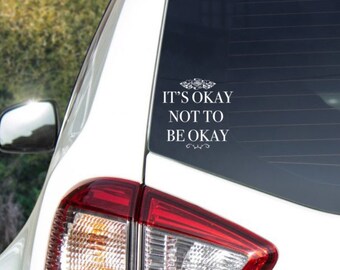 Mental Health Car Window Decal - Etsy