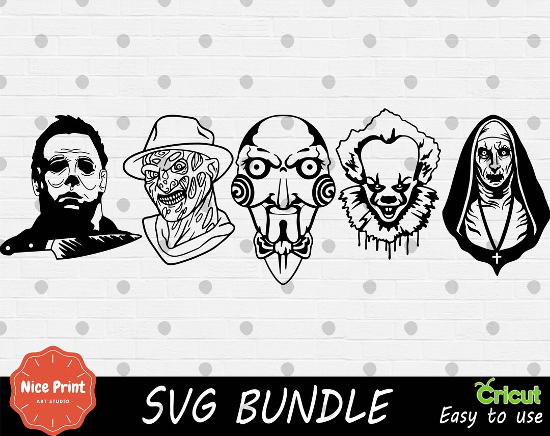 Horror Bundle SVG Bundle Cricut SVG SVG Cut File Digital Print Easy Cut ...
