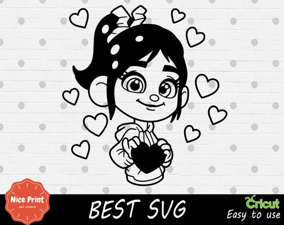 Outline Girl SVG SVG Cut File Digital Print Easy Cut - Etsy