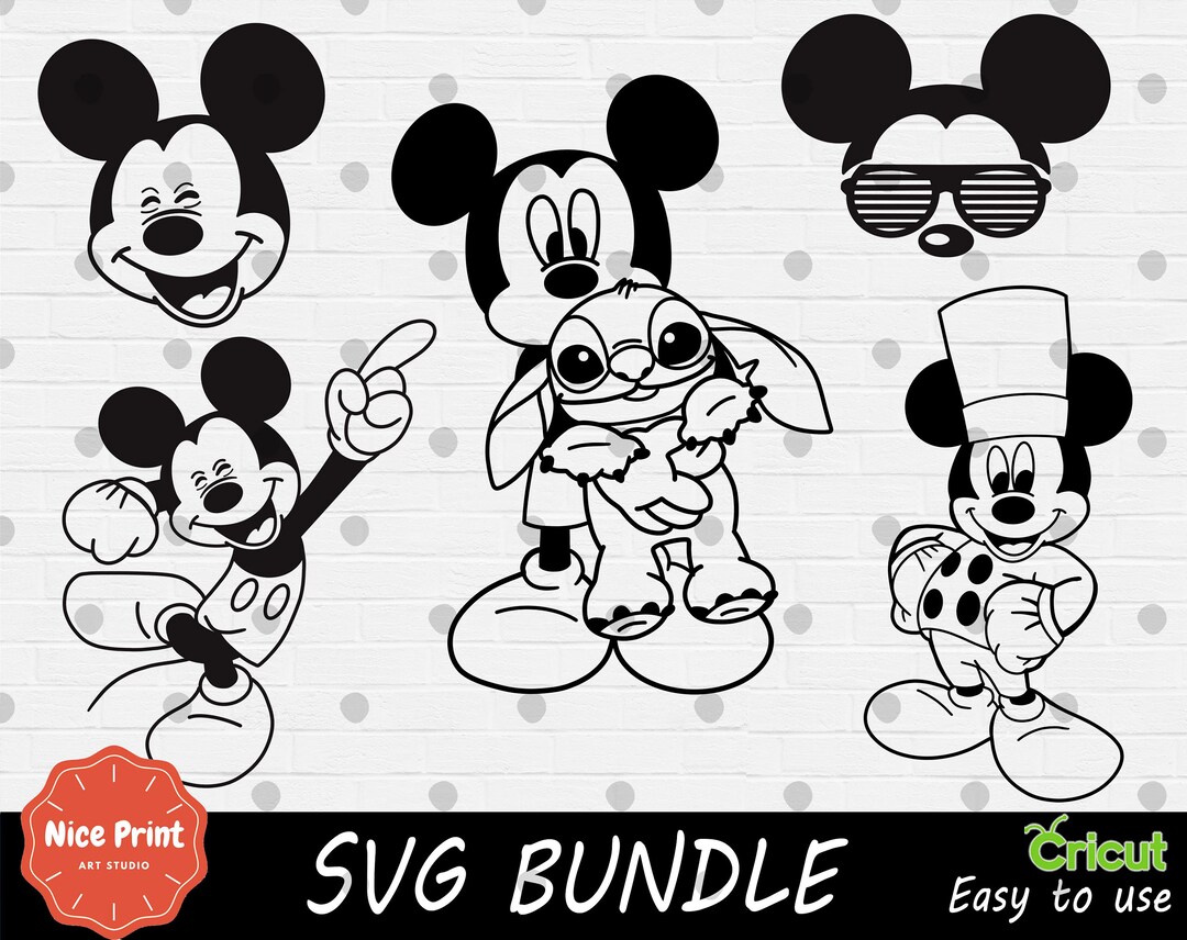 Outline Cartoon Characters SVG Bundle Cricut SVG SVG Cut - Etsy Hong Kong