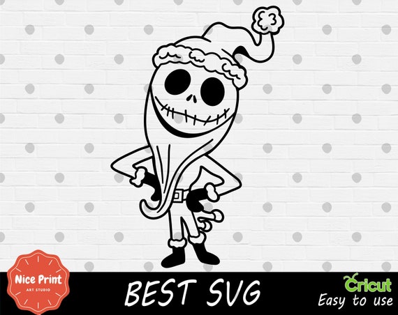 Outline Jack Santa SVG Cricut SVG SVG Cut File Digital - Etsy