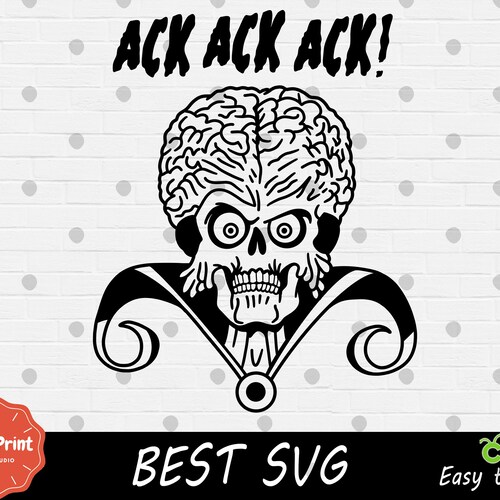 Outline Mars Attacks SVG Cricut SVG SVG Cut File Digital | Etsy