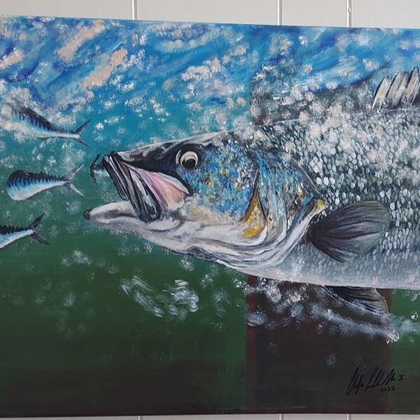 Bass Painting - Etsy