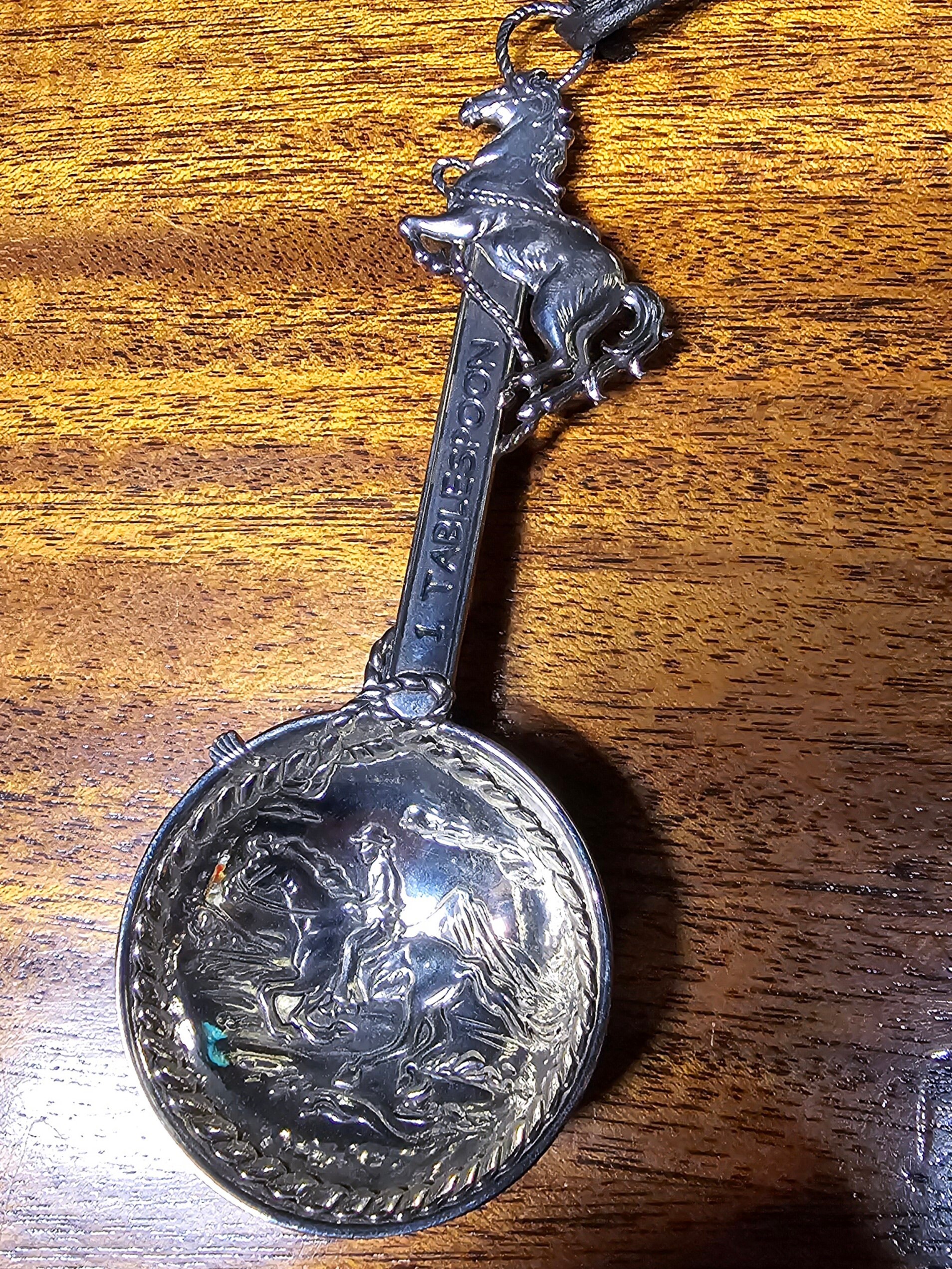 Vintage Silver Cowboy Southwestern Measruing Spoons - Etsy