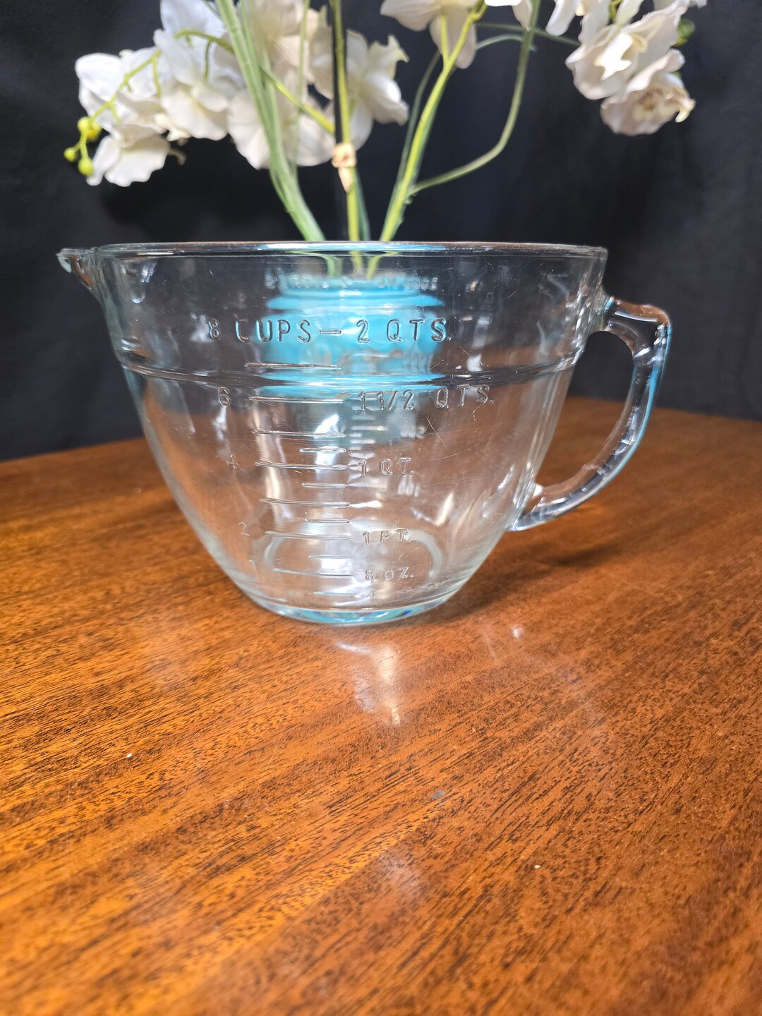 The Pampered Chef 2 Quart Glass Measuring Bowl - Etsy