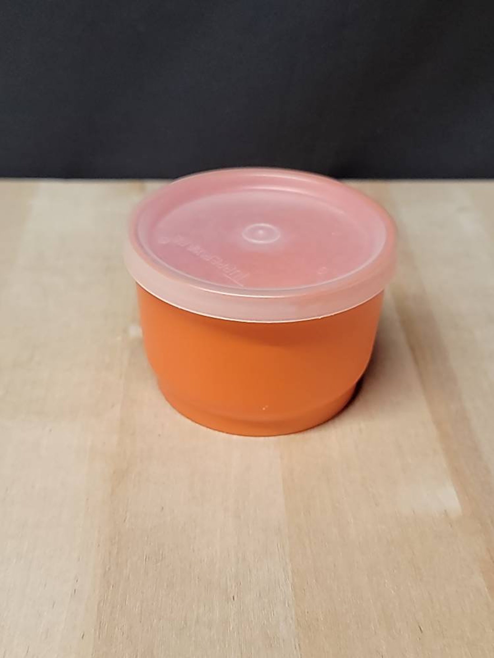 Tupperware Small Orange Condiment Cup With Lid - Etsy