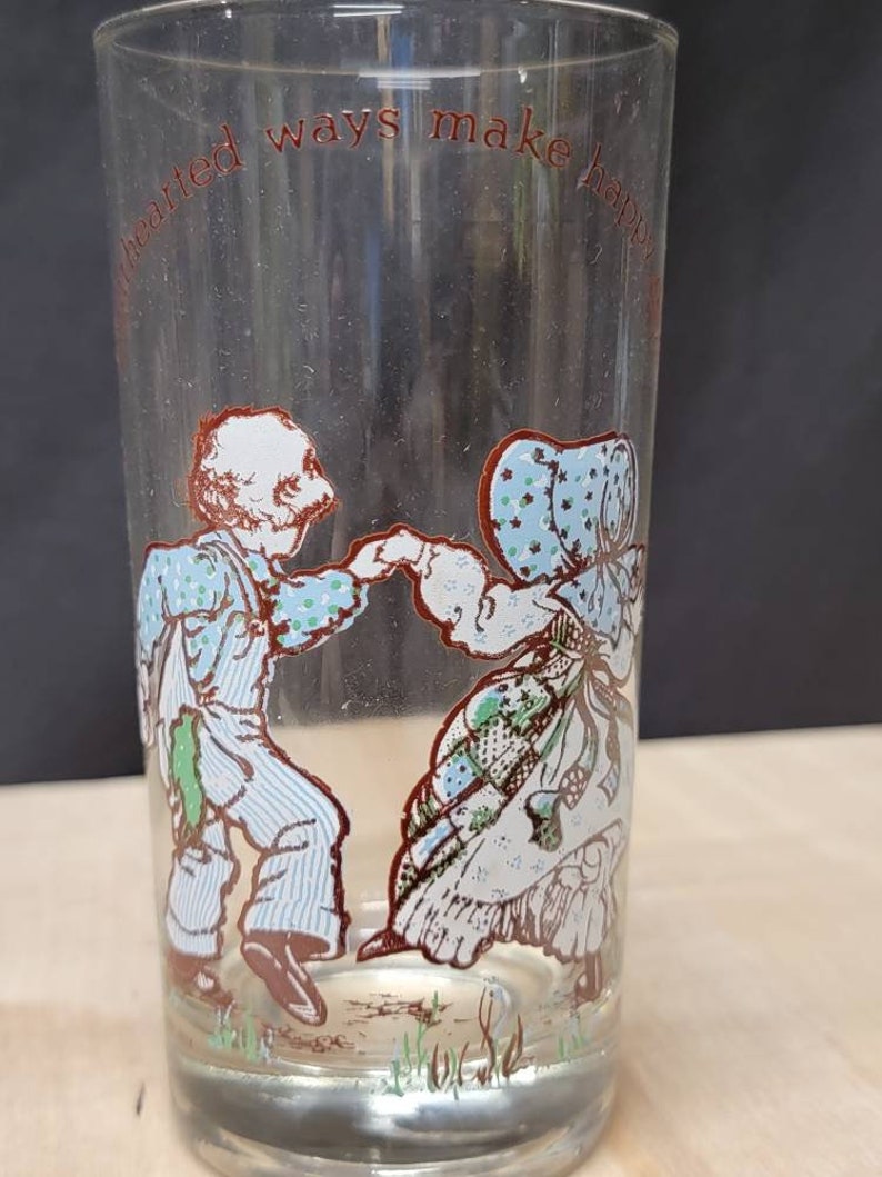 Vintage Holly Hobbie Drinking Glasses 7 Variations Available Etsy