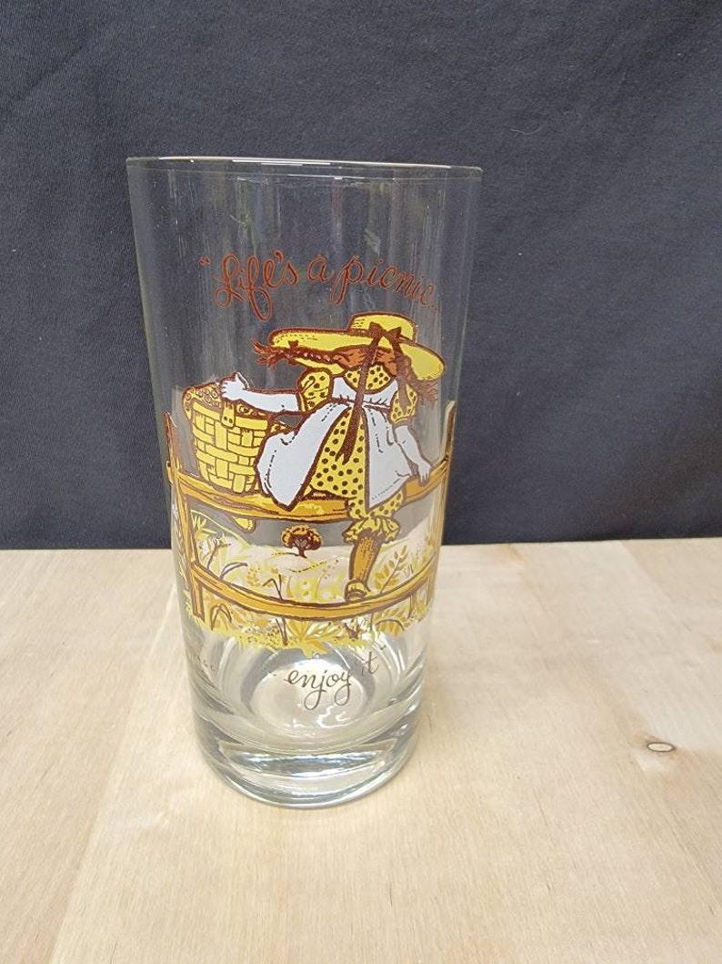 Vintage Holly Hobbie Drinking Glasses 7 Variations Available Etsy