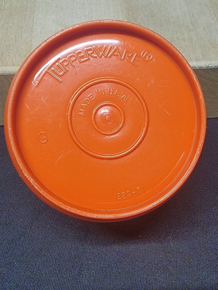 Tupperware Small Orange Condiment Cup With Lid - Etsy