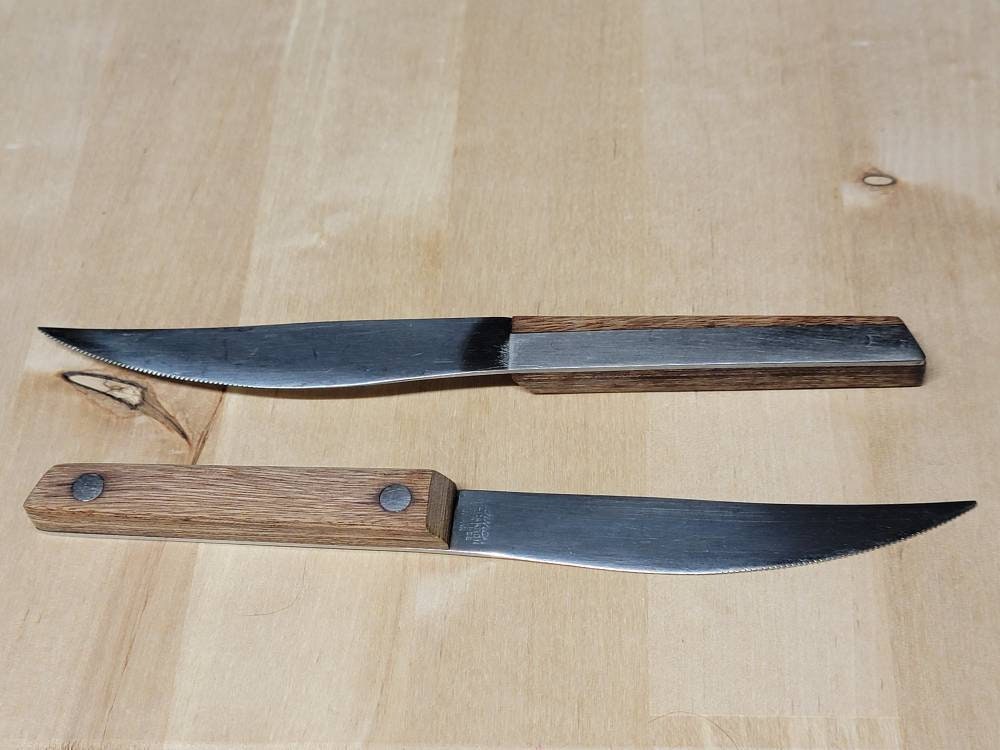 MCM Vernco Wooden Handle High Carbon Stainless Knives Made in Japan ...