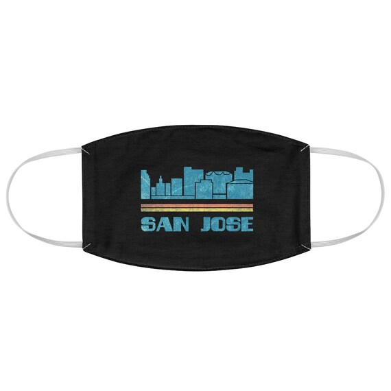 San Jose Face Mask San Jose City California CA Skyline Mask | Etsy