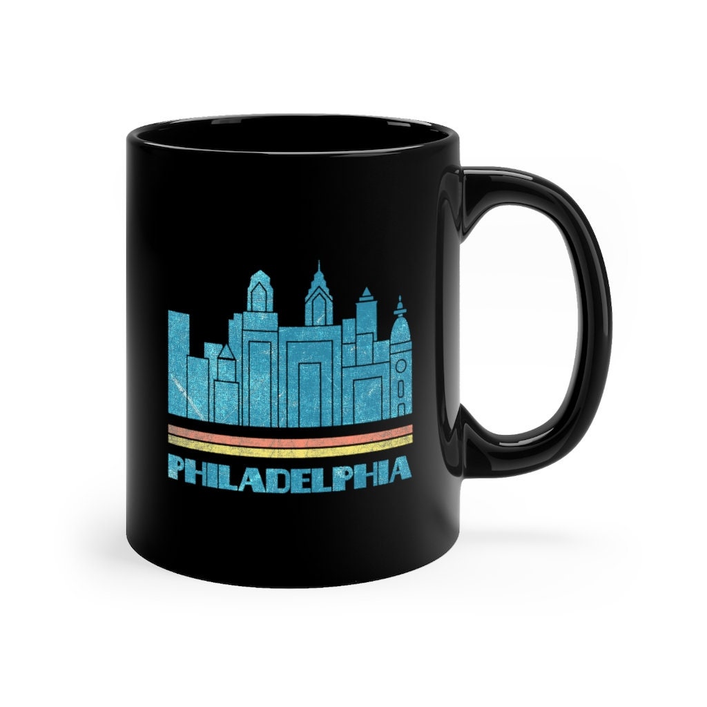Philadelphia Mug Philadelphia City Pennsylvania PA Skyline - Etsy