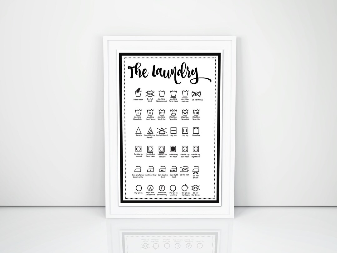 Poster - Laundry Guide - Etsy
